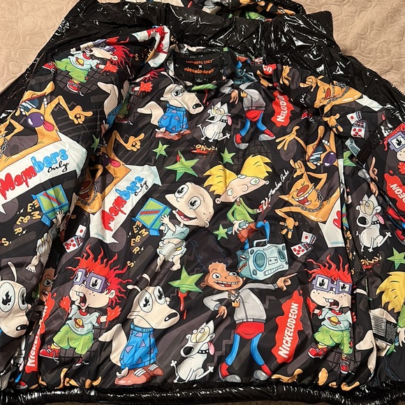 Members Only | Jackets & Coats | Mens Nickelodeon Shiny Collab Puffer ...